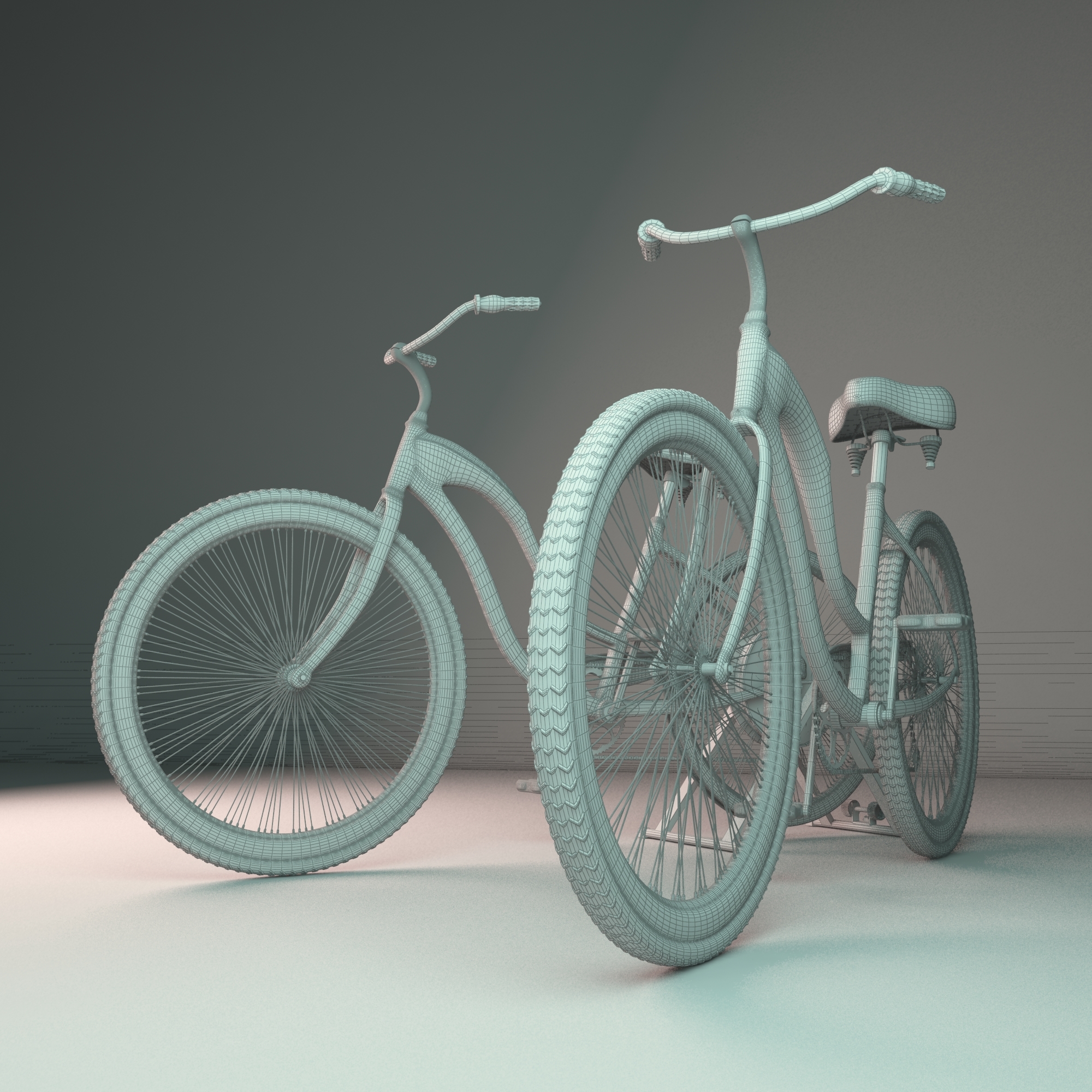 modèle 3D de Vélo + vélo alimenté par dynamo - TurboSquid 1170619