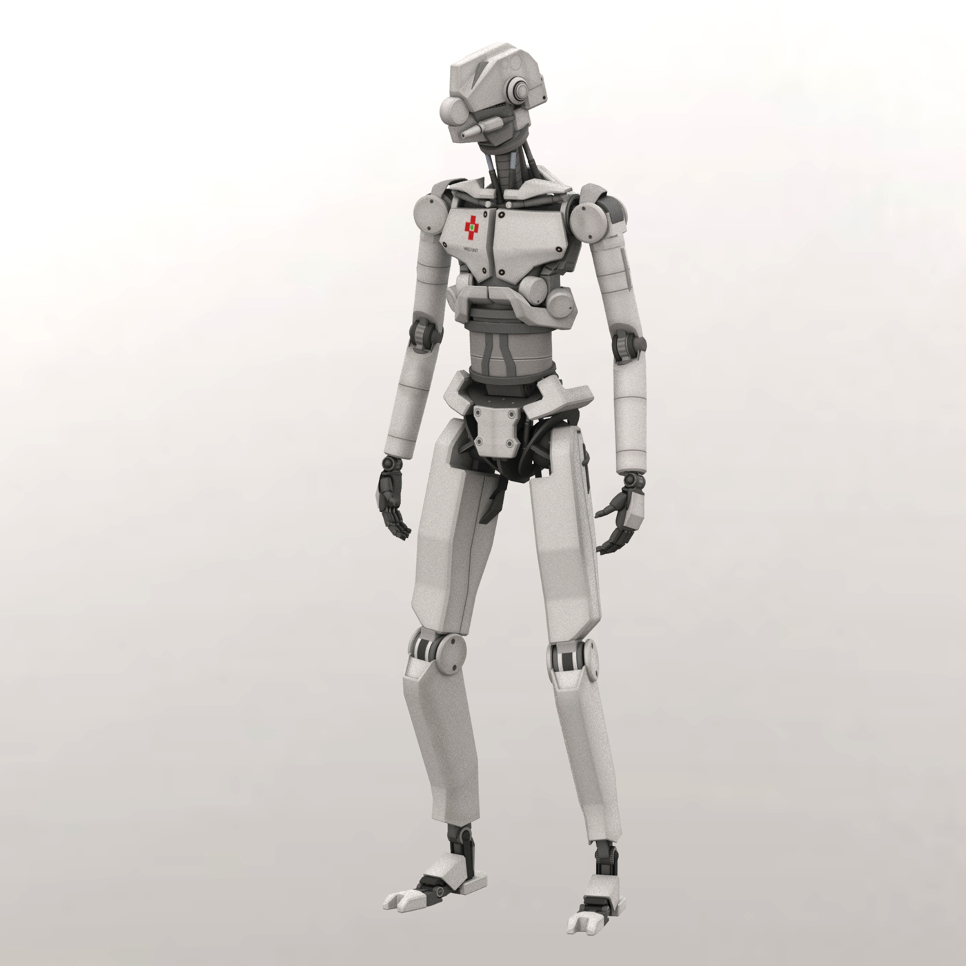 3D android robot rigged model - TurboSquid 1170626