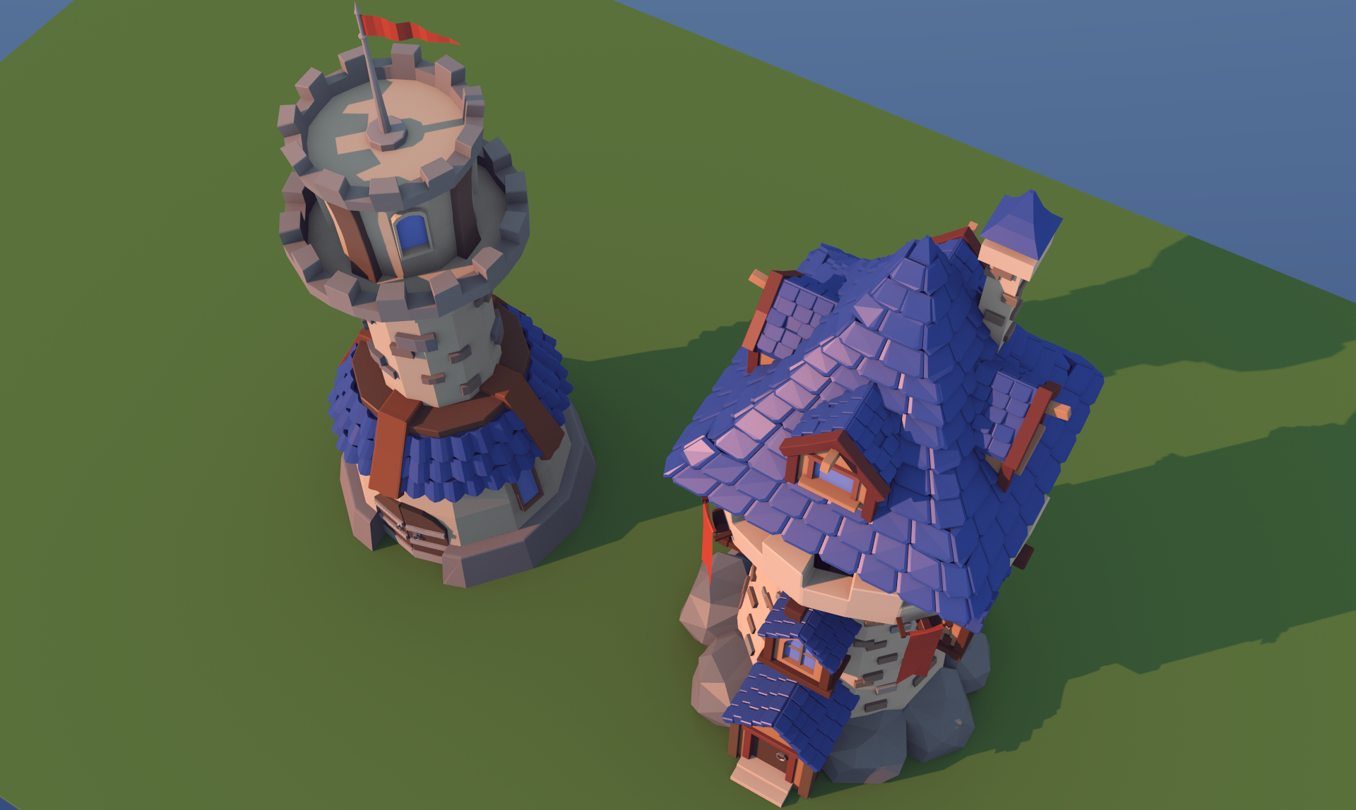 Towers games 3D model - TurboSquid 1170685