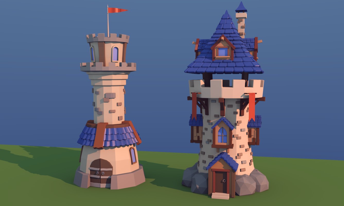 Towers games 3D model - TurboSquid 1170685