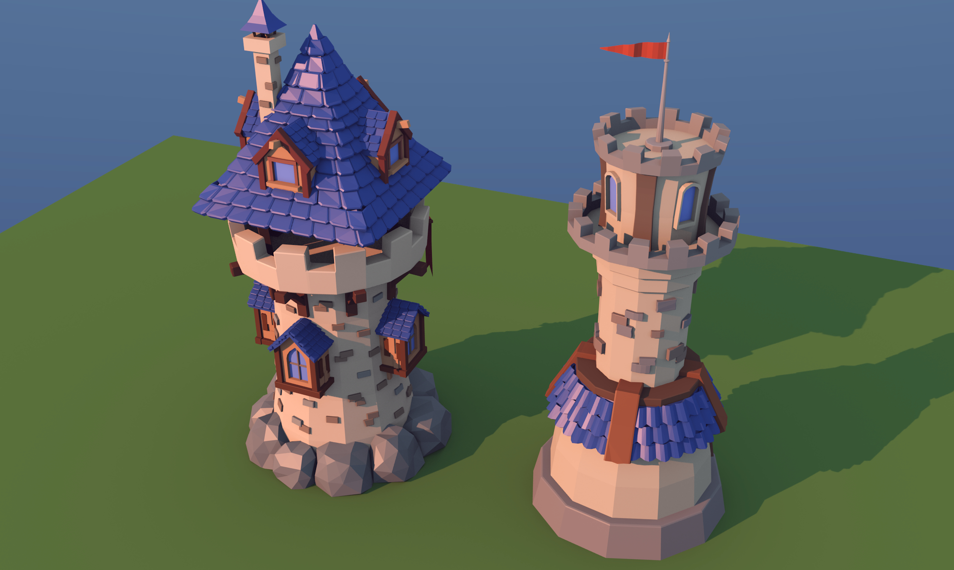 Towers games 3D model - TurboSquid 1170685