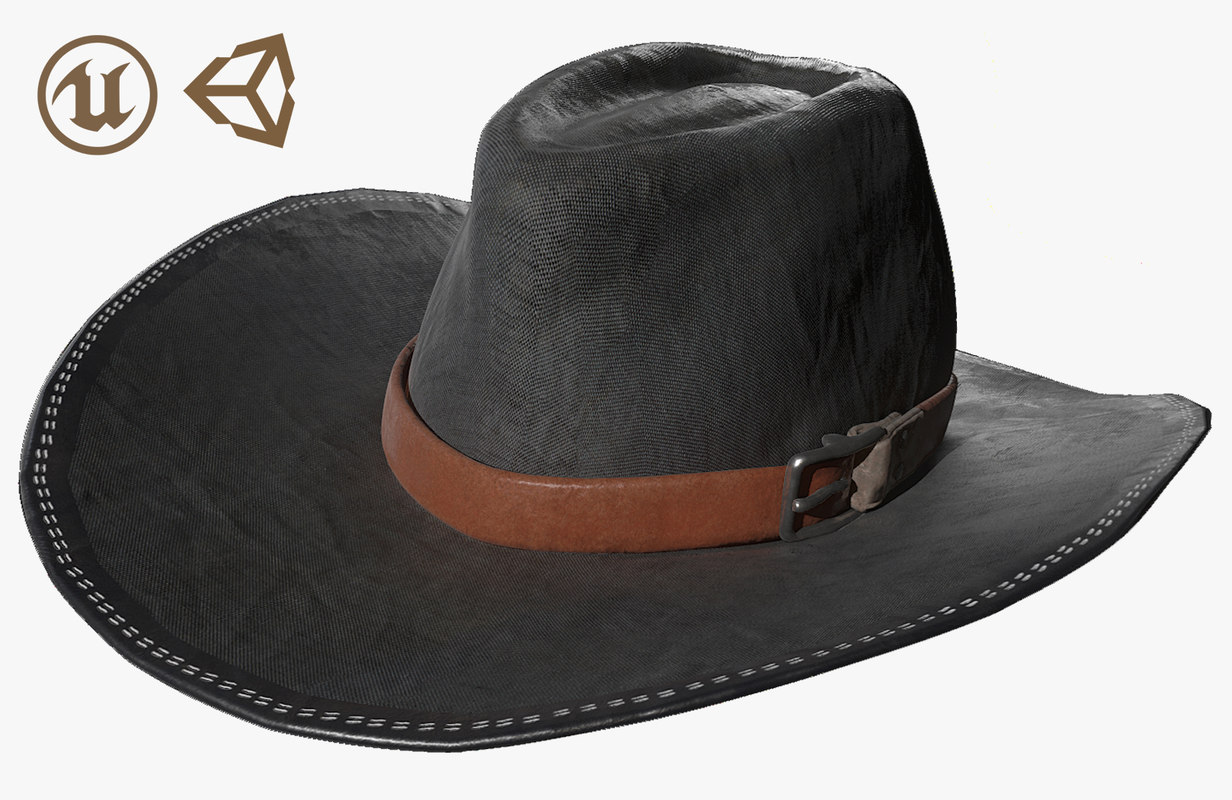 3D cowboy hat model - TurboSquid 1170902