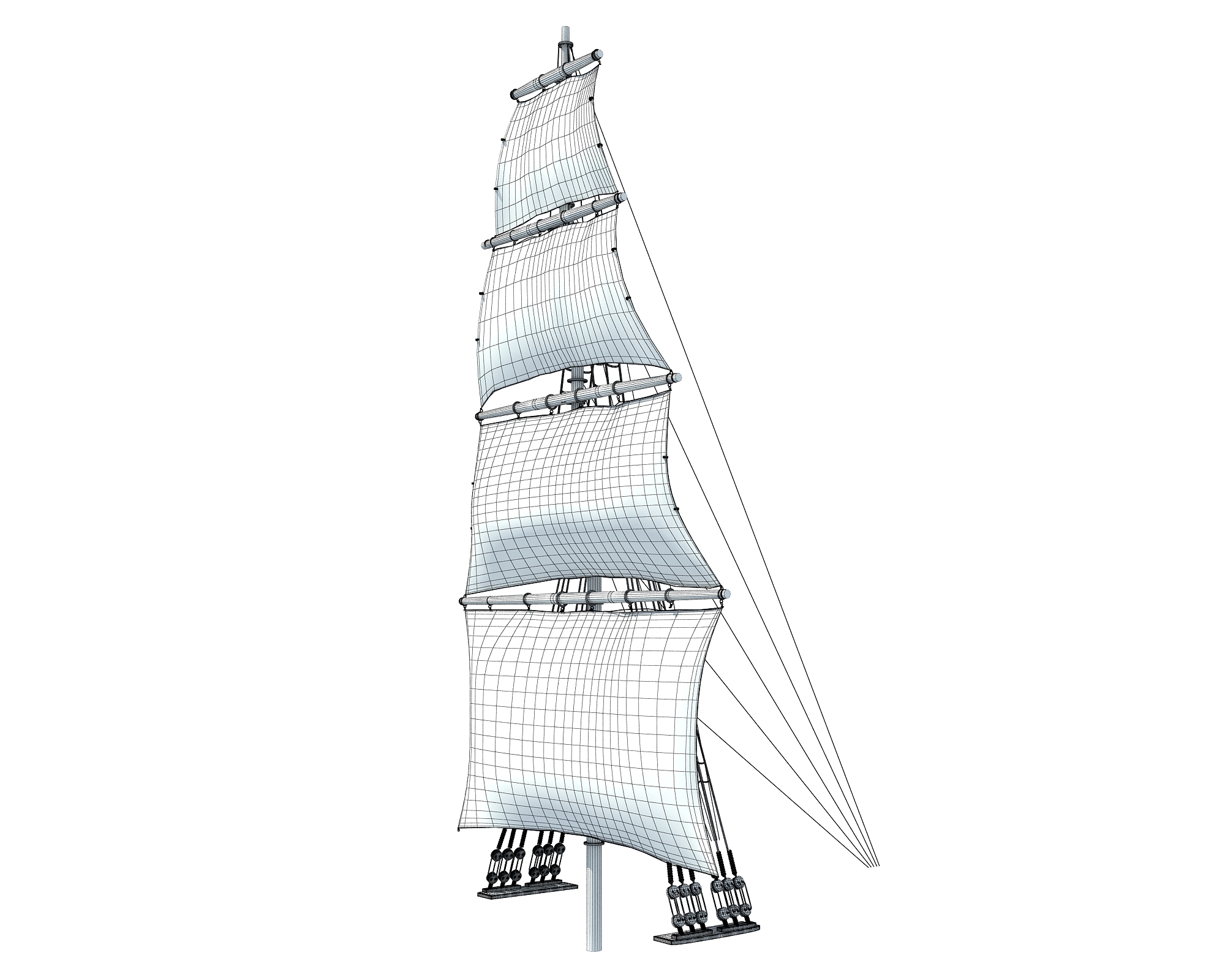 Sailing ship mast 3D - TurboSquid 1170989
