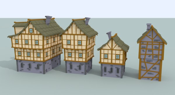 3D model medieval city pack - TurboSquid 1171055
