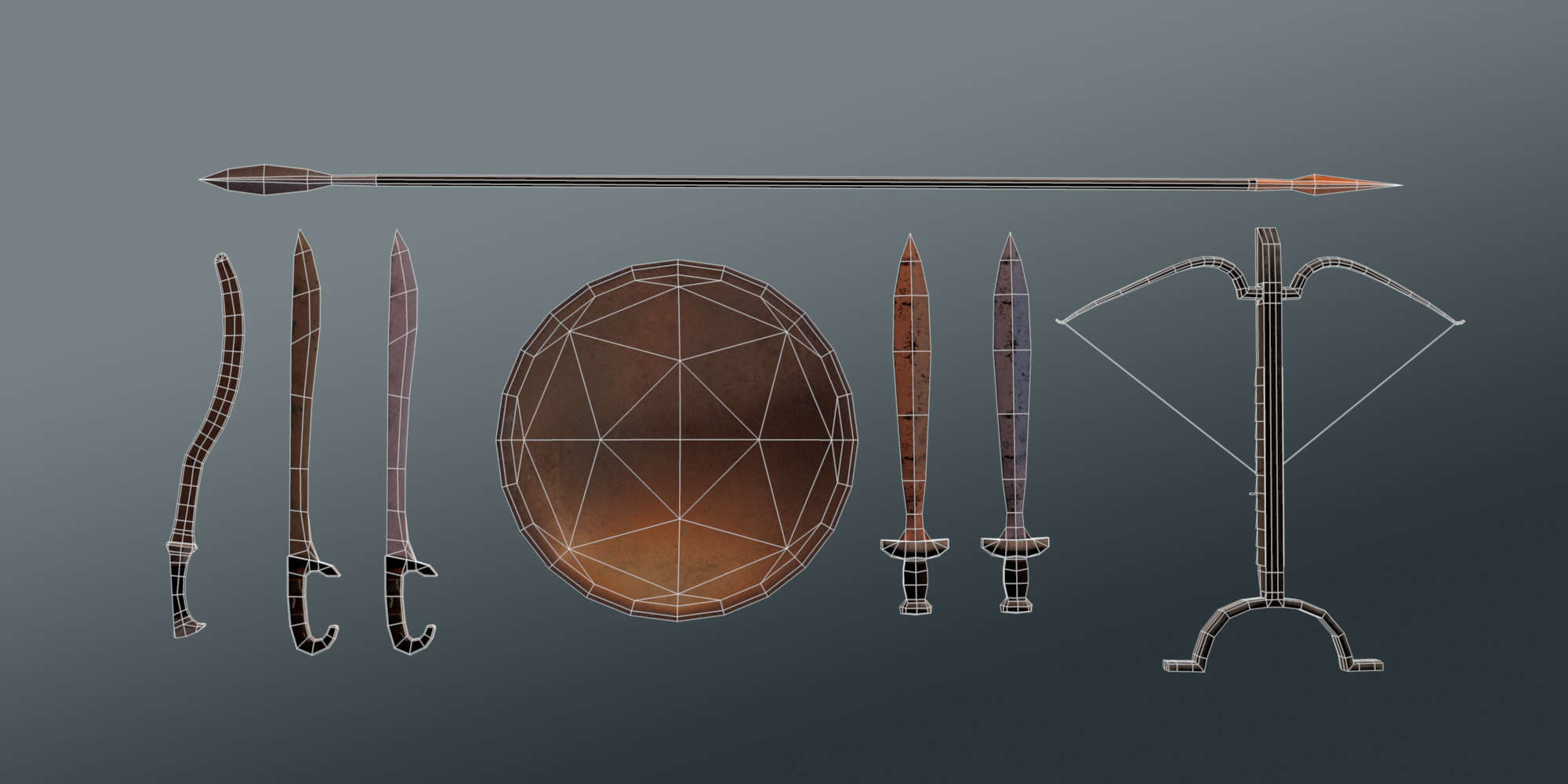 Ancient greek weapons pack 3D - TurboSquid 1171314