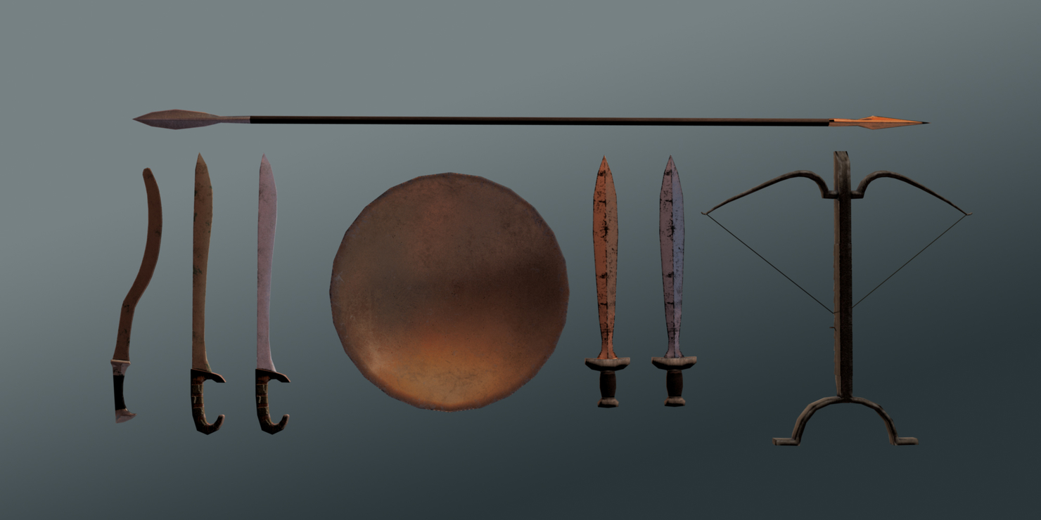 Ancient greek weapons pack 3D - TurboSquid 1171314
