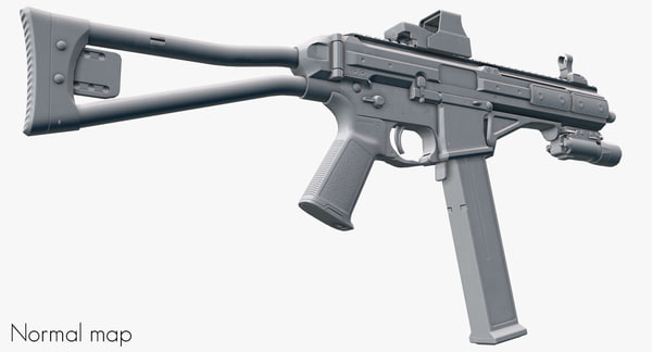 Lwrc smg-45 3D model - TurboSquid 1171433