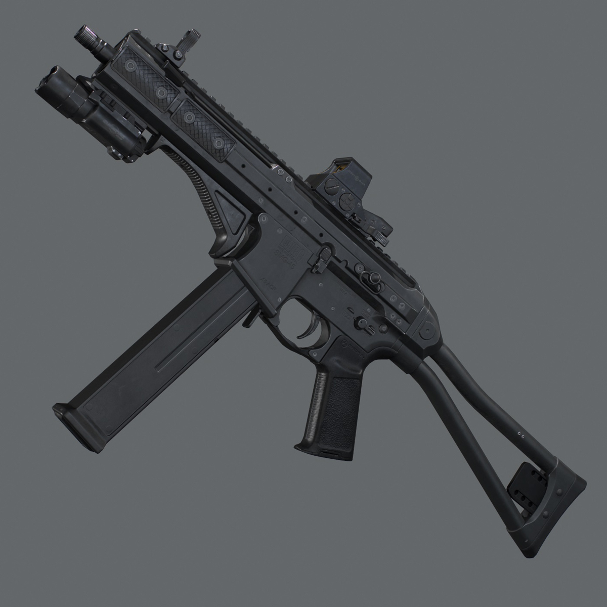 Lwrc smg-45 3D model - TurboSquid 1171433