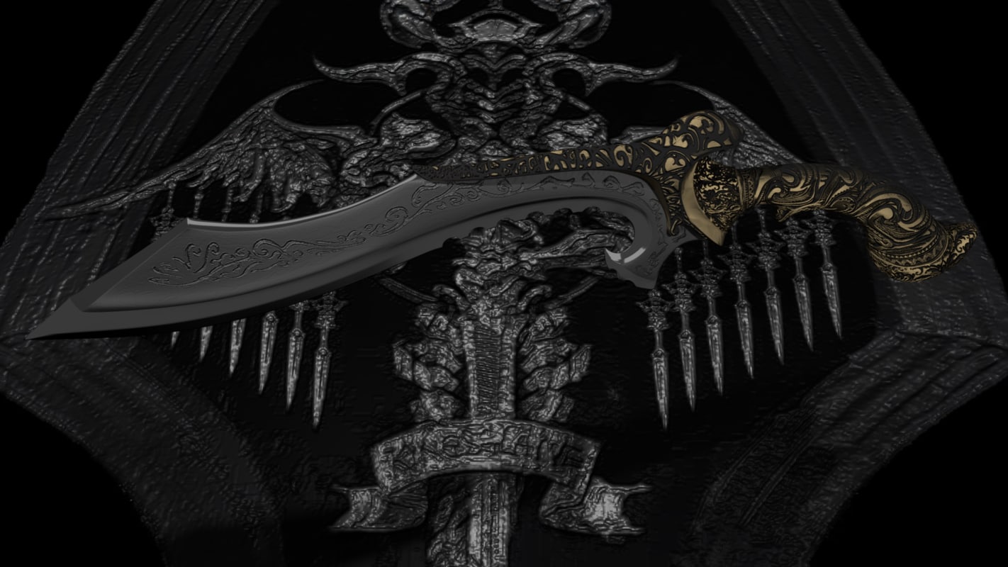 Kukri nyx ulric 3D model - TurboSquid 1171510