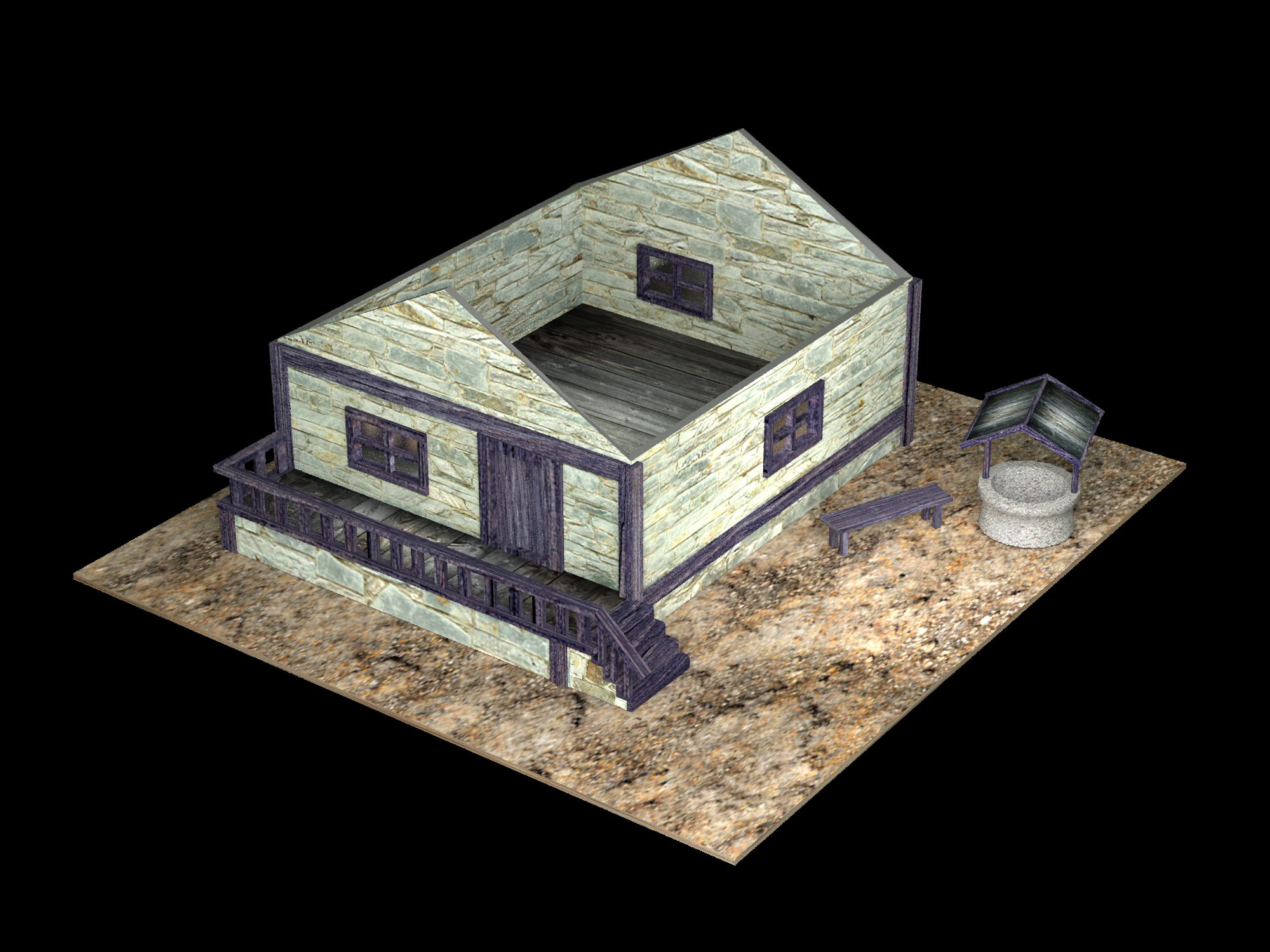 3D model stone house - TurboSquid 1171582