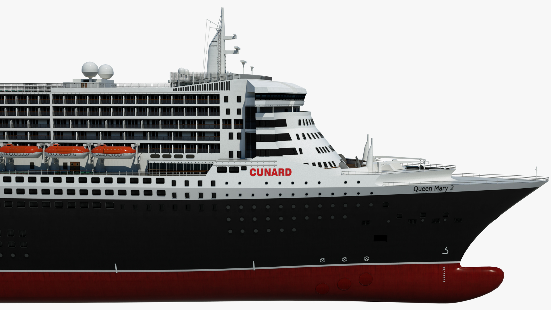 Cruise queen mary 2 model - TurboSquid 1171590