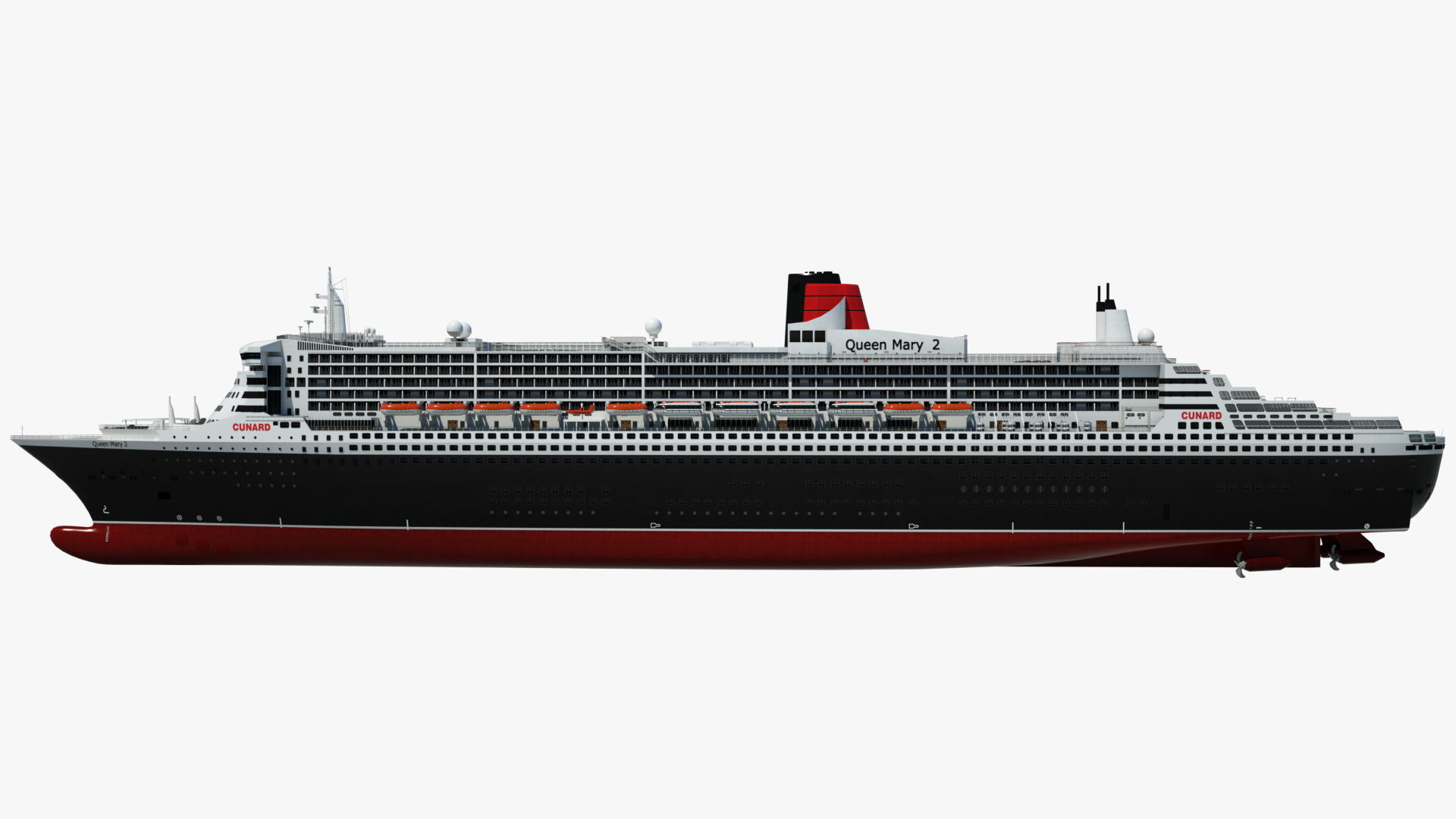 Cruise queen mary 2 model - TurboSquid 1171590