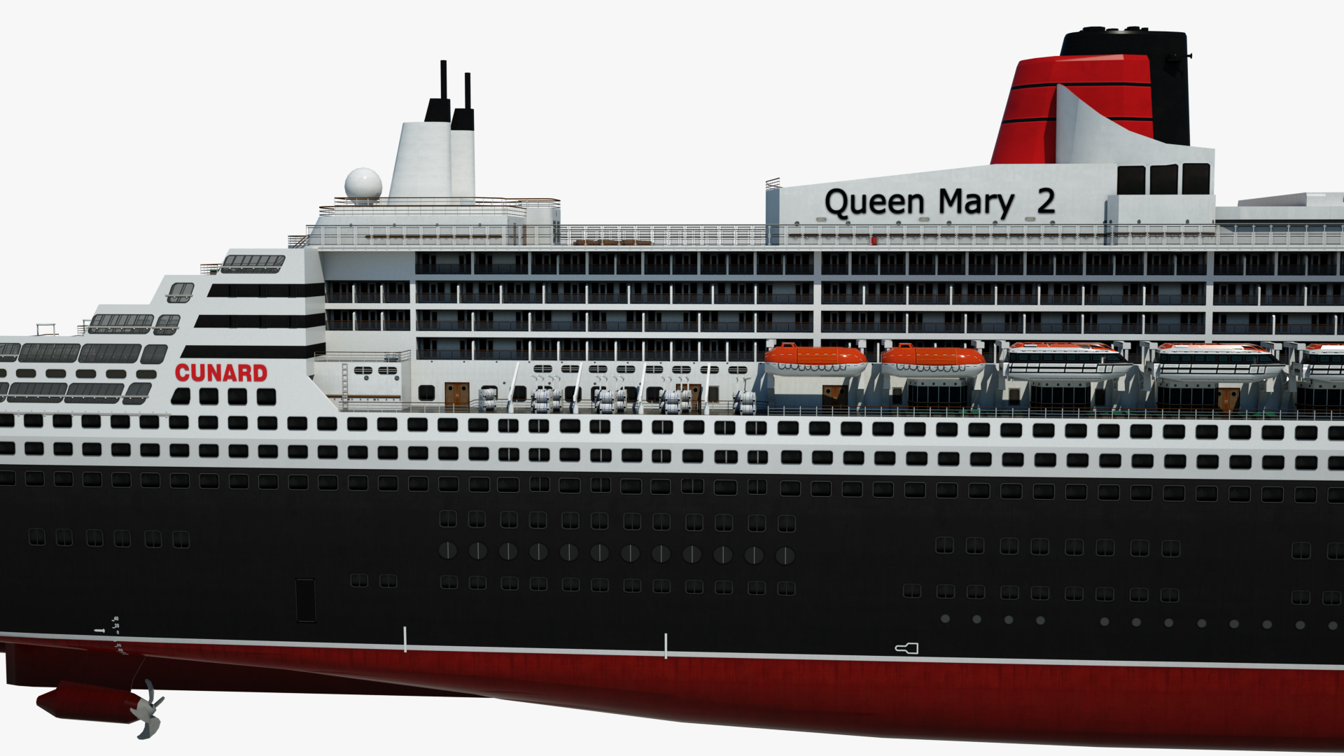Cruise queen mary 2 model - TurboSquid 1171590