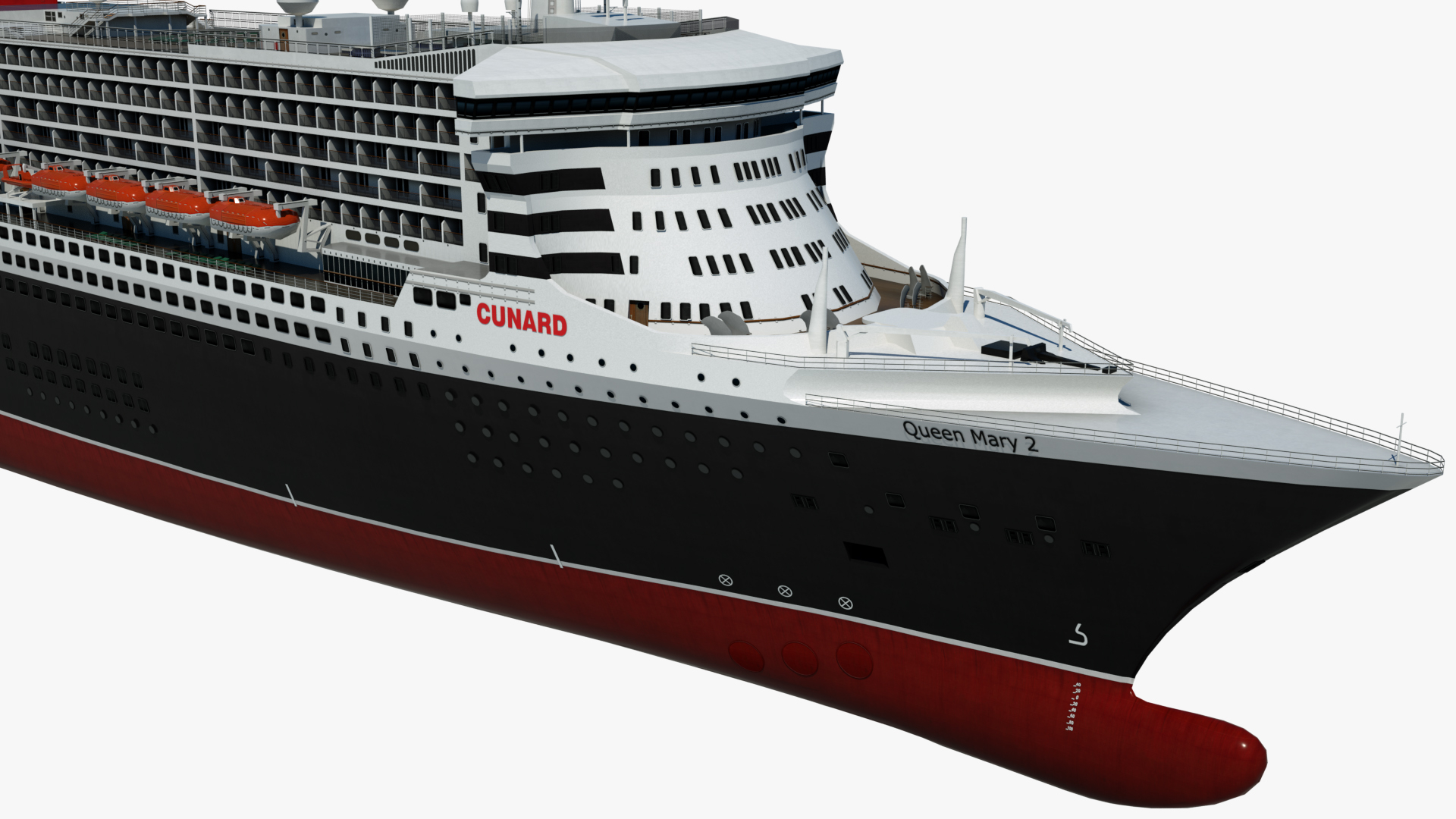 Cruise queen mary 2 model - TurboSquid 1171590