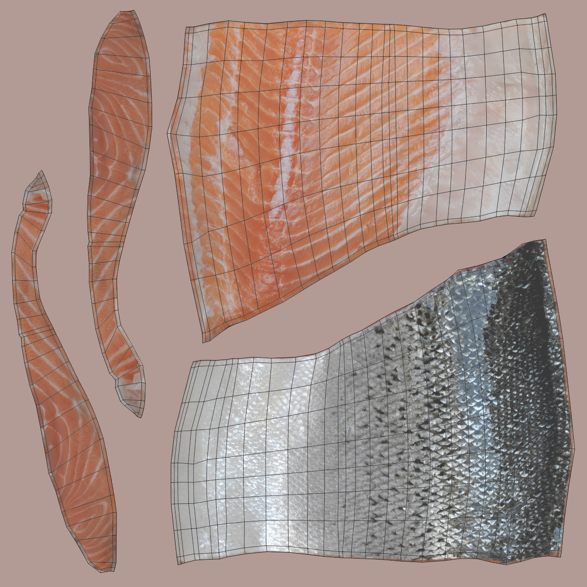 3D model salmon fillet - TurboSquid 1171603