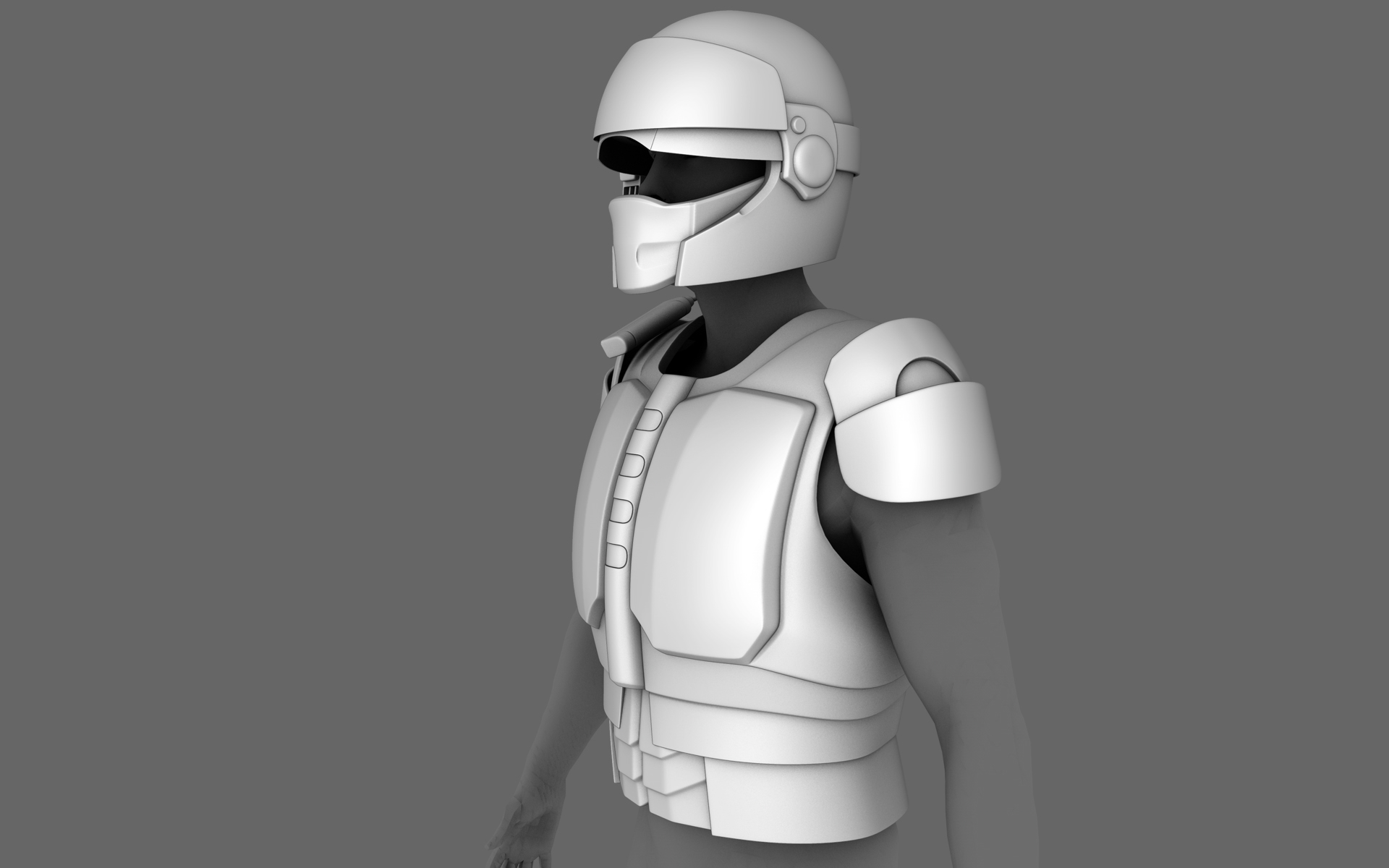 Sci-fi armor base mesh model - TurboSquid 1171651
