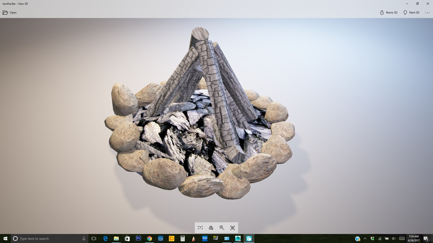 3D bonfire - TurboSquid 1171652