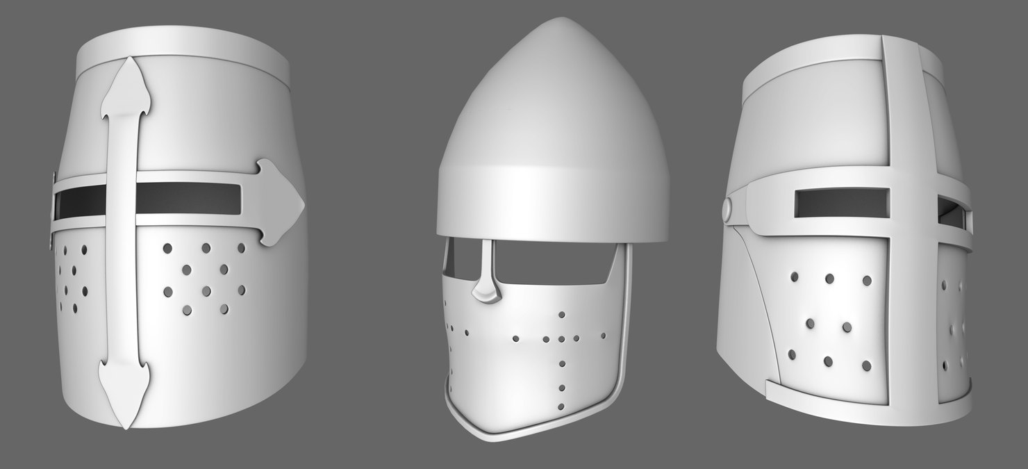 Medievil knight helmet 3D model - TurboSquid 1171667