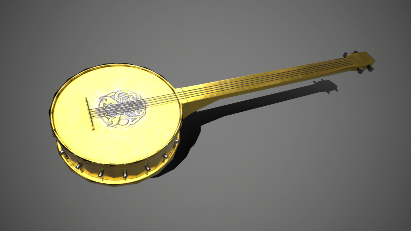 Banjo 3D model - TurboSquid 1171761