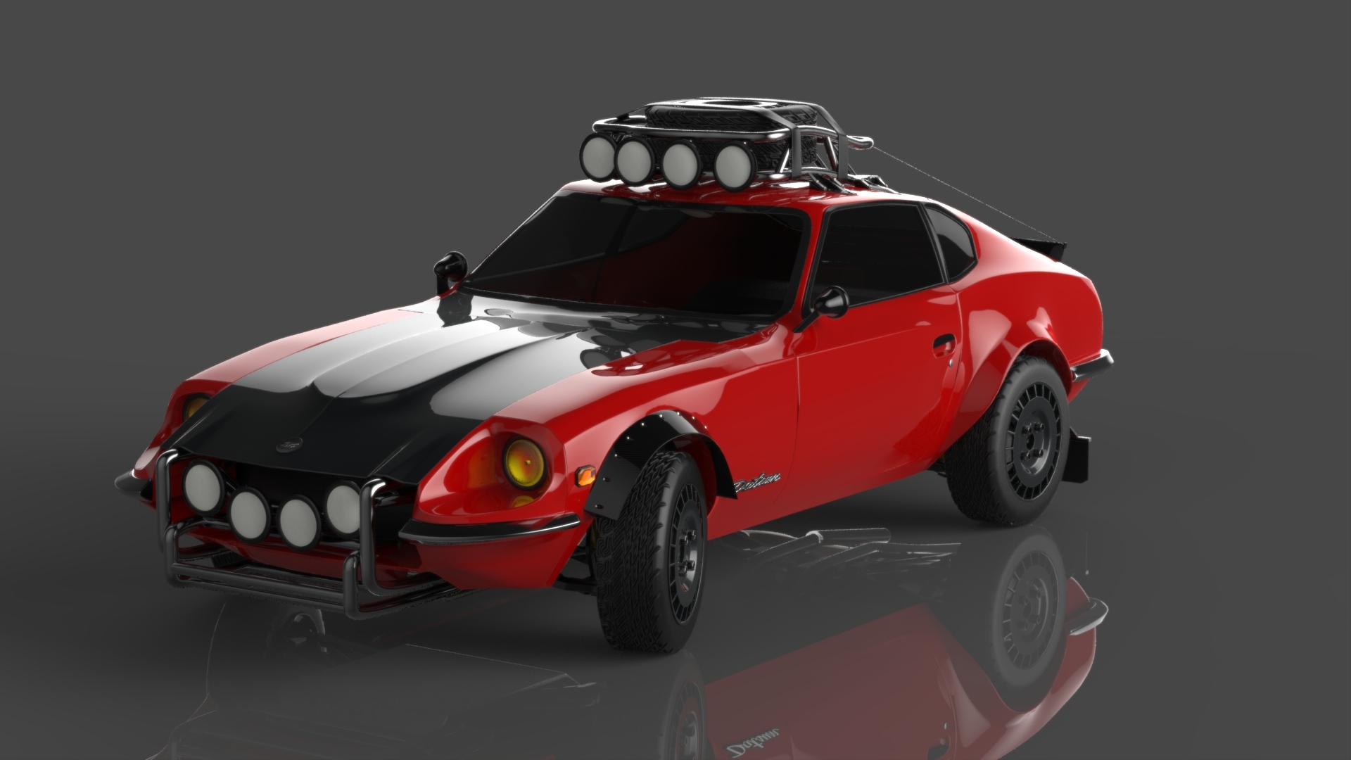 3D modified datsun 240z rally - TurboSquid 1171896