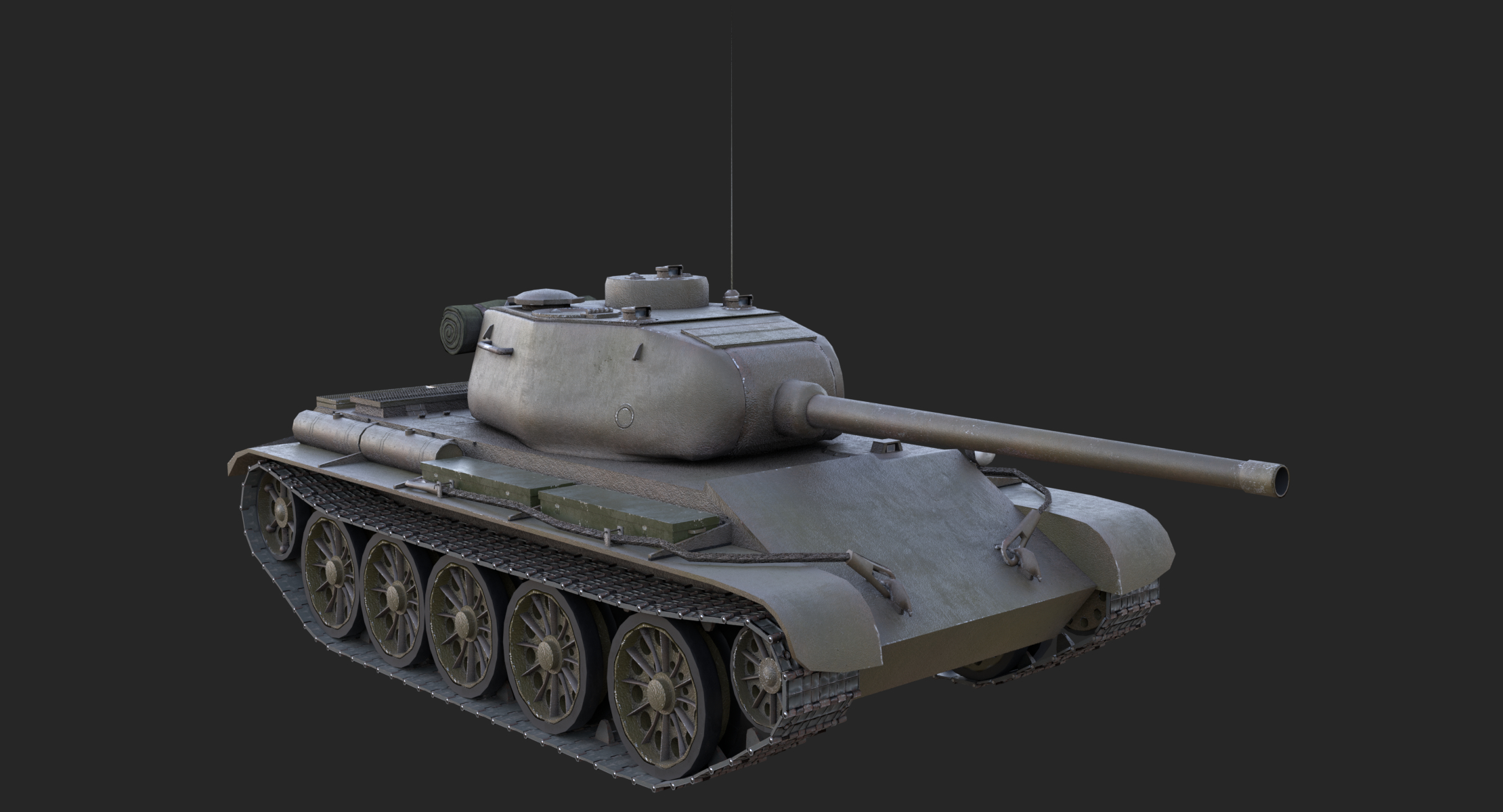 3D soviet tank t-44 model - TurboSquid 1171920