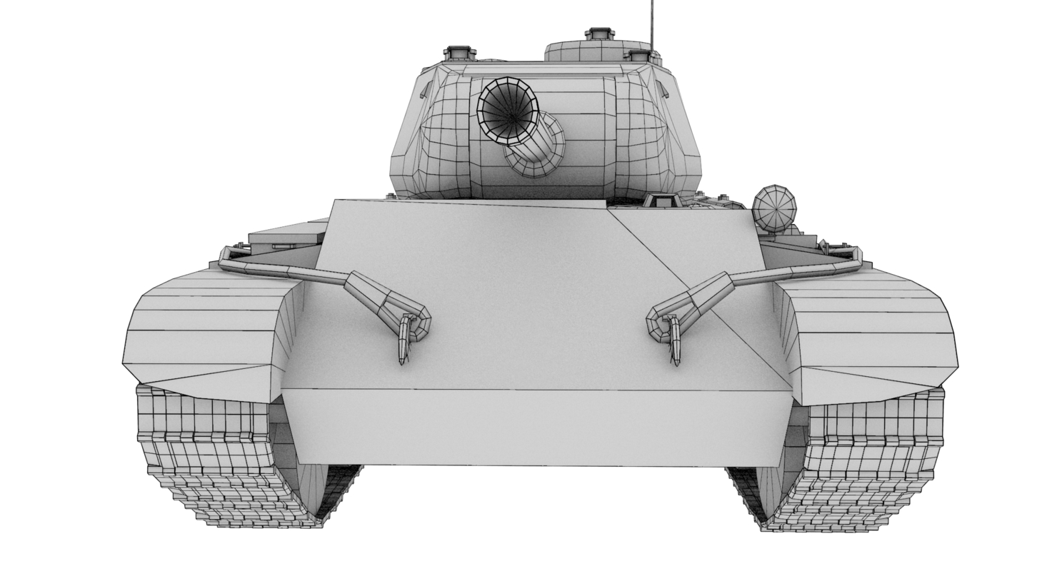 3D soviet tank t-44 model - TurboSquid 1171920