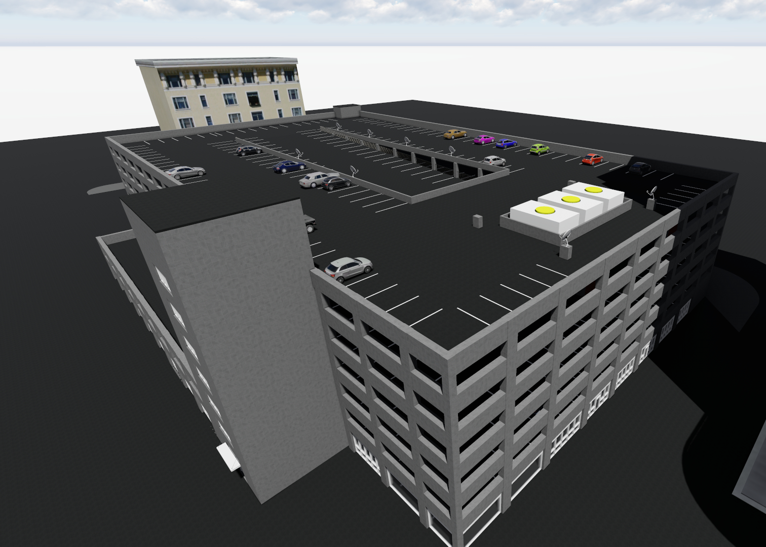 3D model garage revit architecture - TurboSquid 1171986