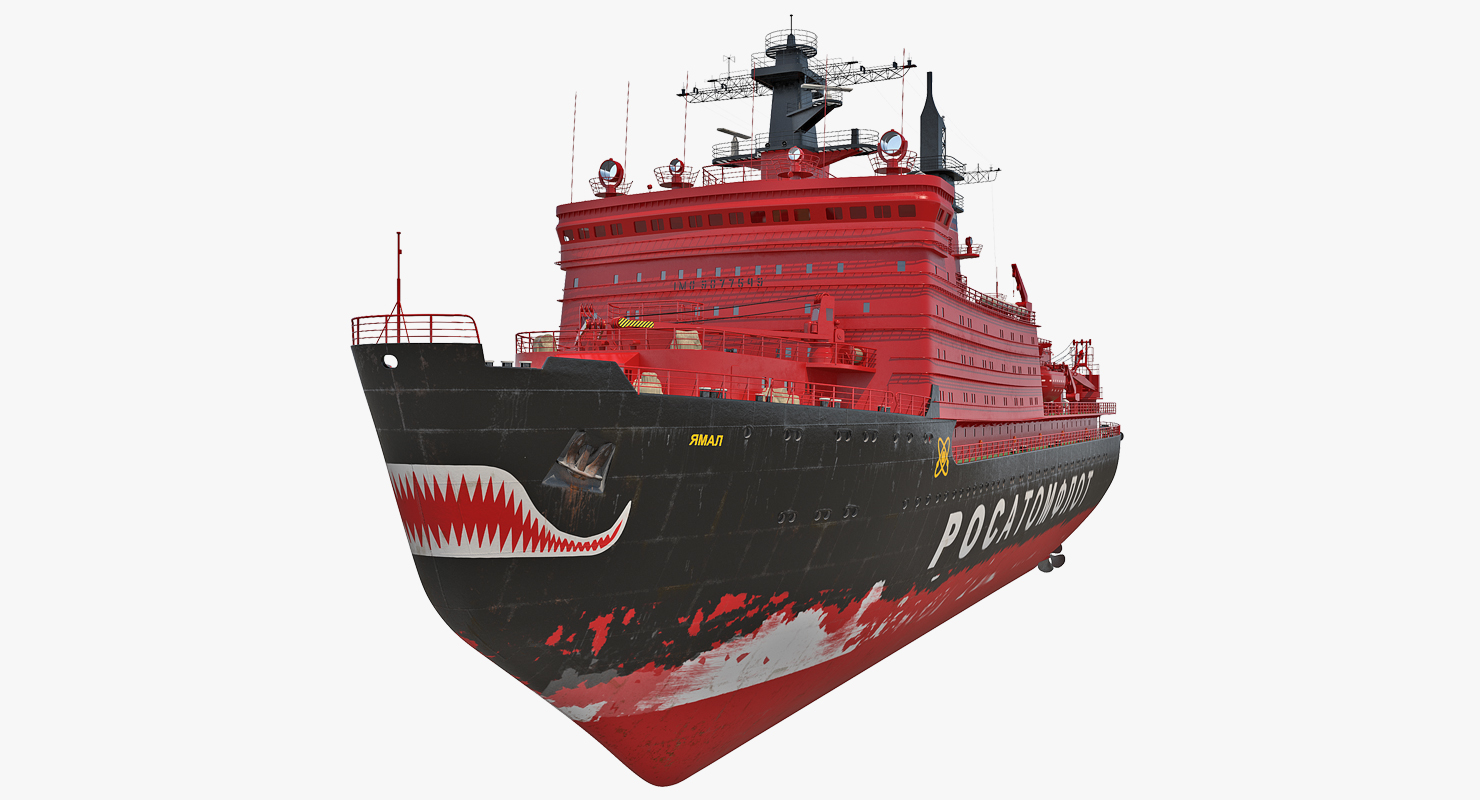 3D nuclear powered icebreaker yamal model - TurboSquid 1171989