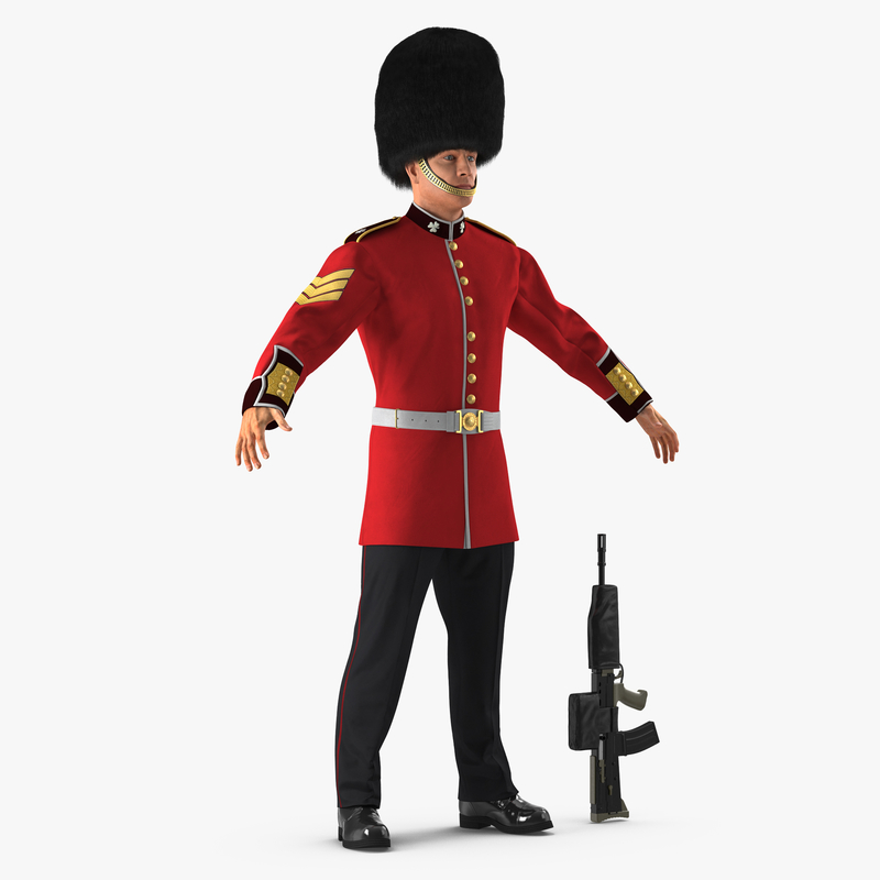 3D model british royal guard soldier - TurboSquid 1171996