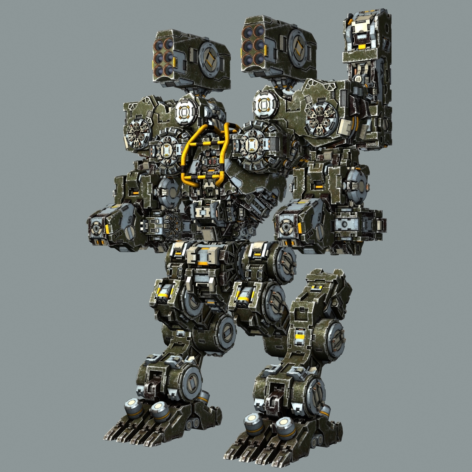 Military robot mech warrior 3D - TurboSquid 1172084