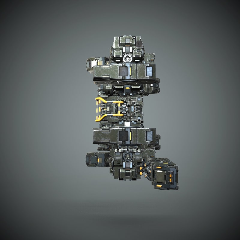 Military robot mech warrior 3D - TurboSquid 1172084