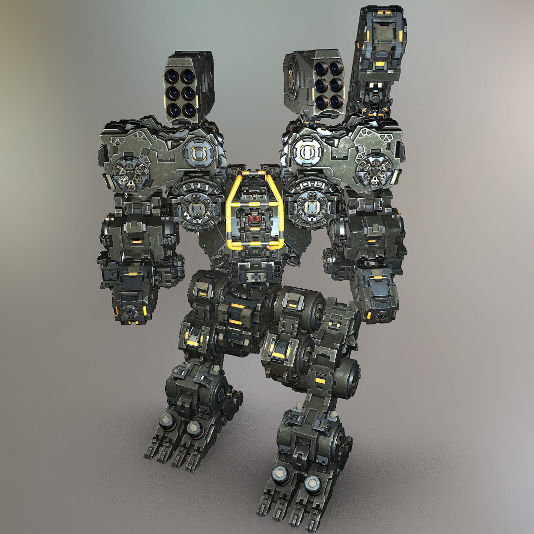 Military robot mech warrior 3D - TurboSquid 1172084