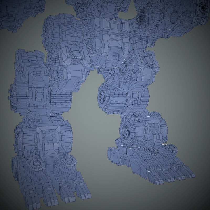 Military robot mech warrior 3D - TurboSquid 1172084