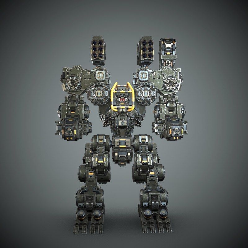 Military robot mech warrior 3D - TurboSquid 1172084