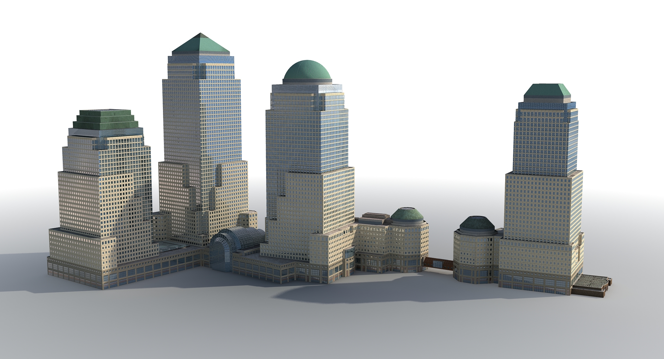 Brookfield place 3D model - TurboSquid 1172114