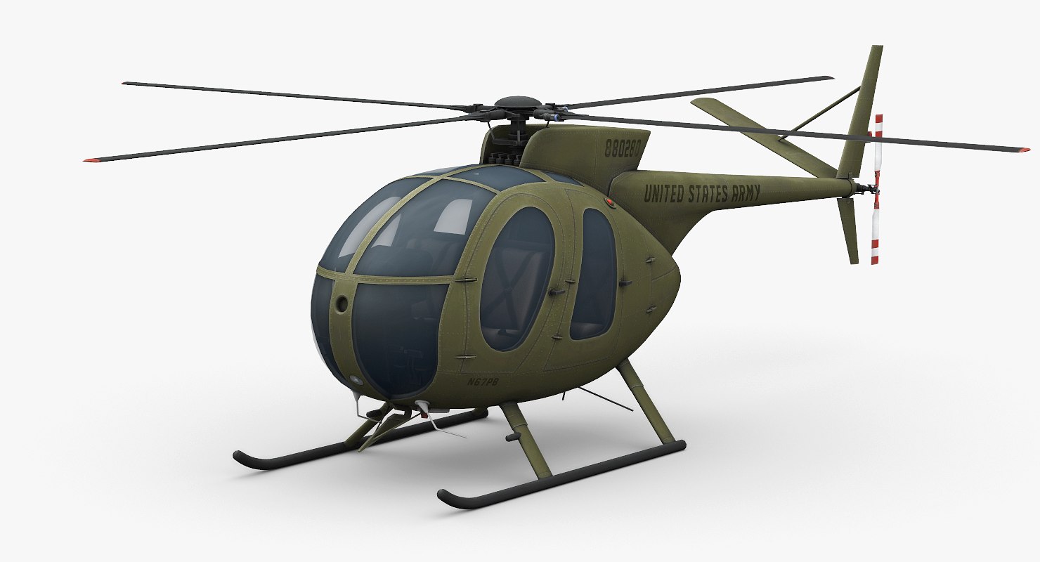 3D model hughes oh-6 cayuse - TurboSquid 1172263