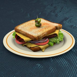Sandwich 3D Models for Download | TurboSquid