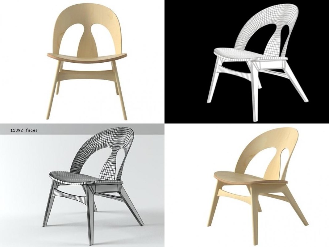 Free 3D model shell chair - TurboSquid 1172725