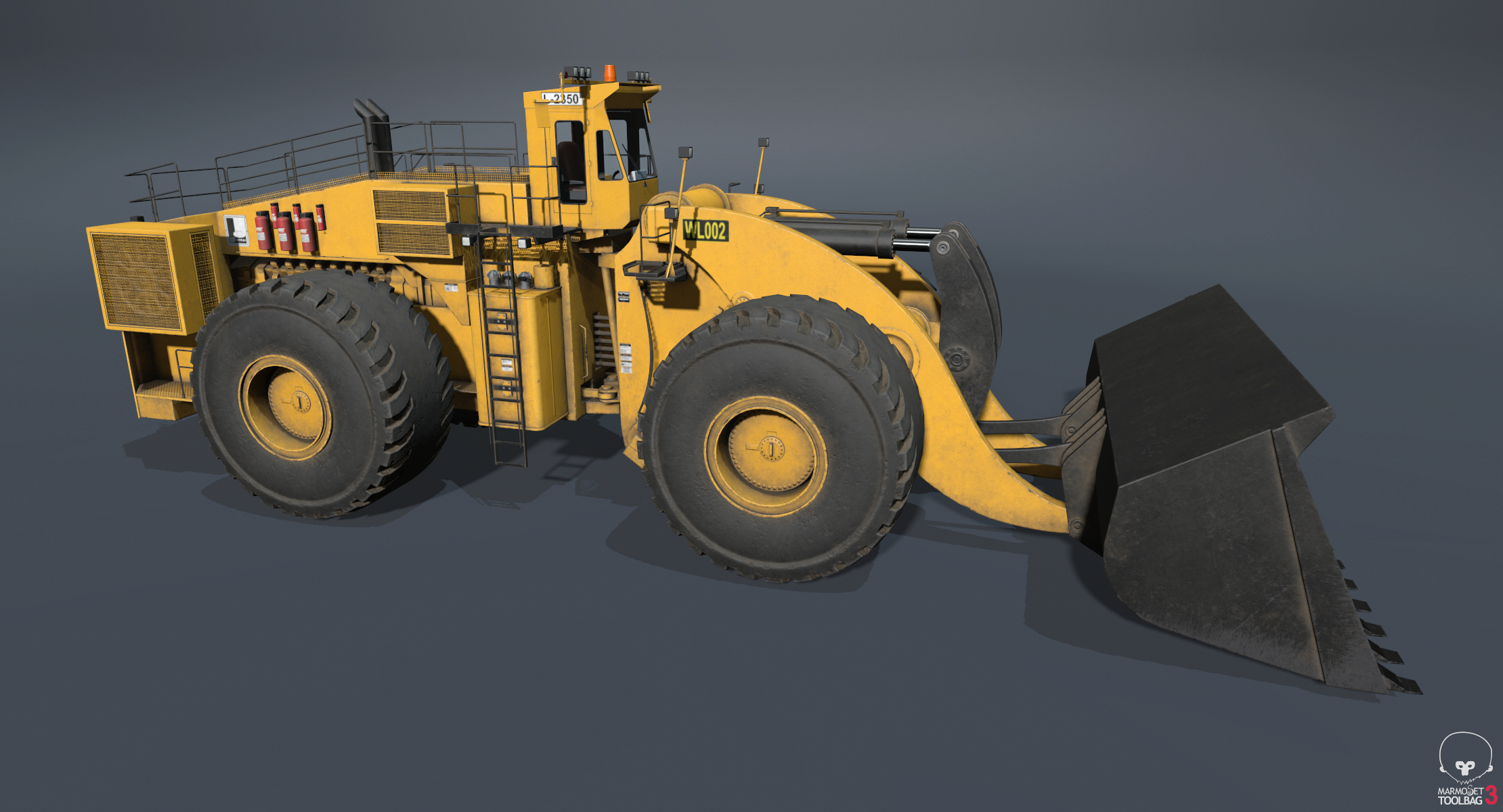 modelo 3d Cargadora de ruedas Letourneau L-2350 - TurboSquid 1172774