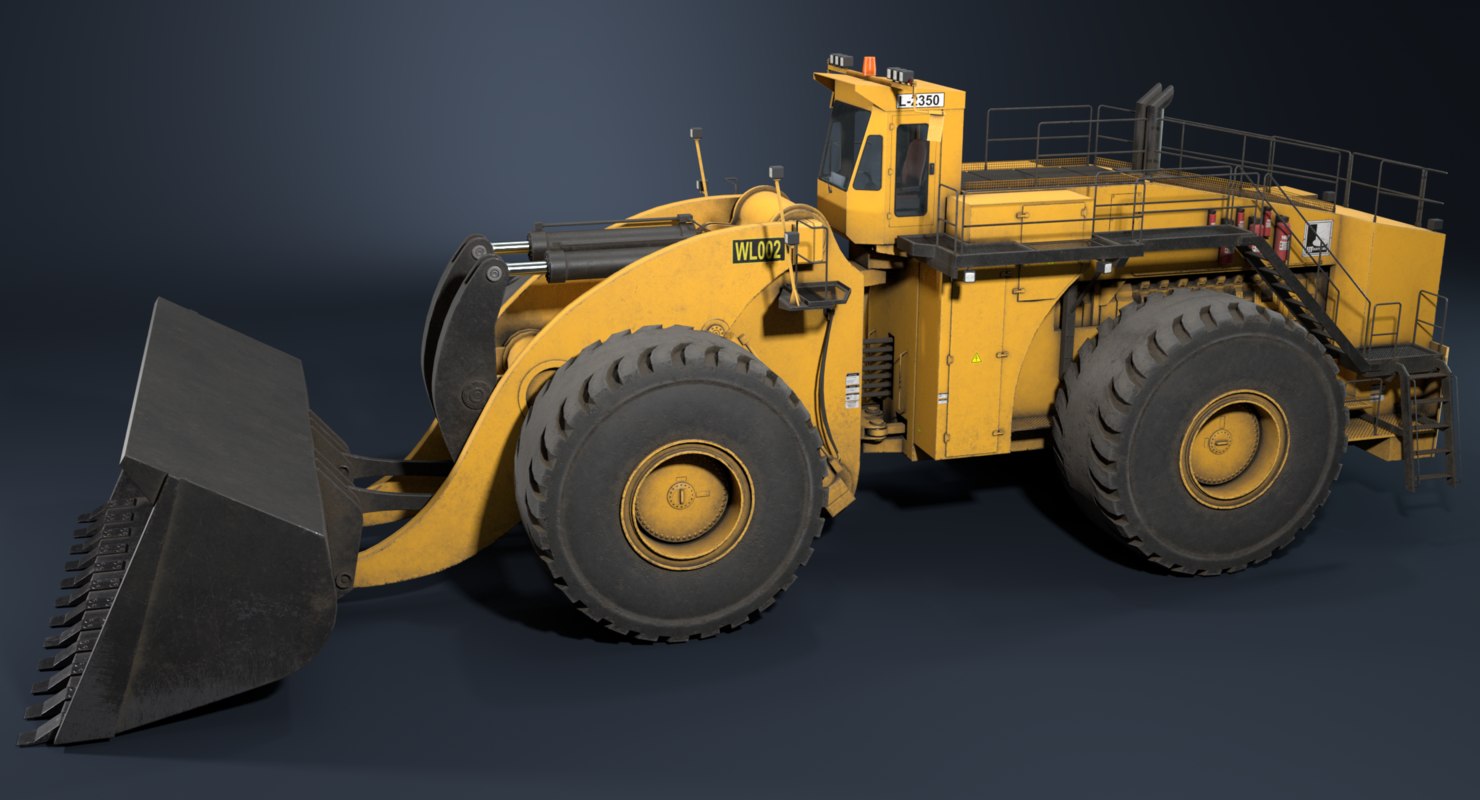Wheel loader letourneau l-2350 3D - TurboSquid 1172774