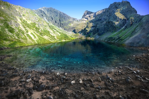 3D mountain lake photorealistic - TurboSquid 1172851