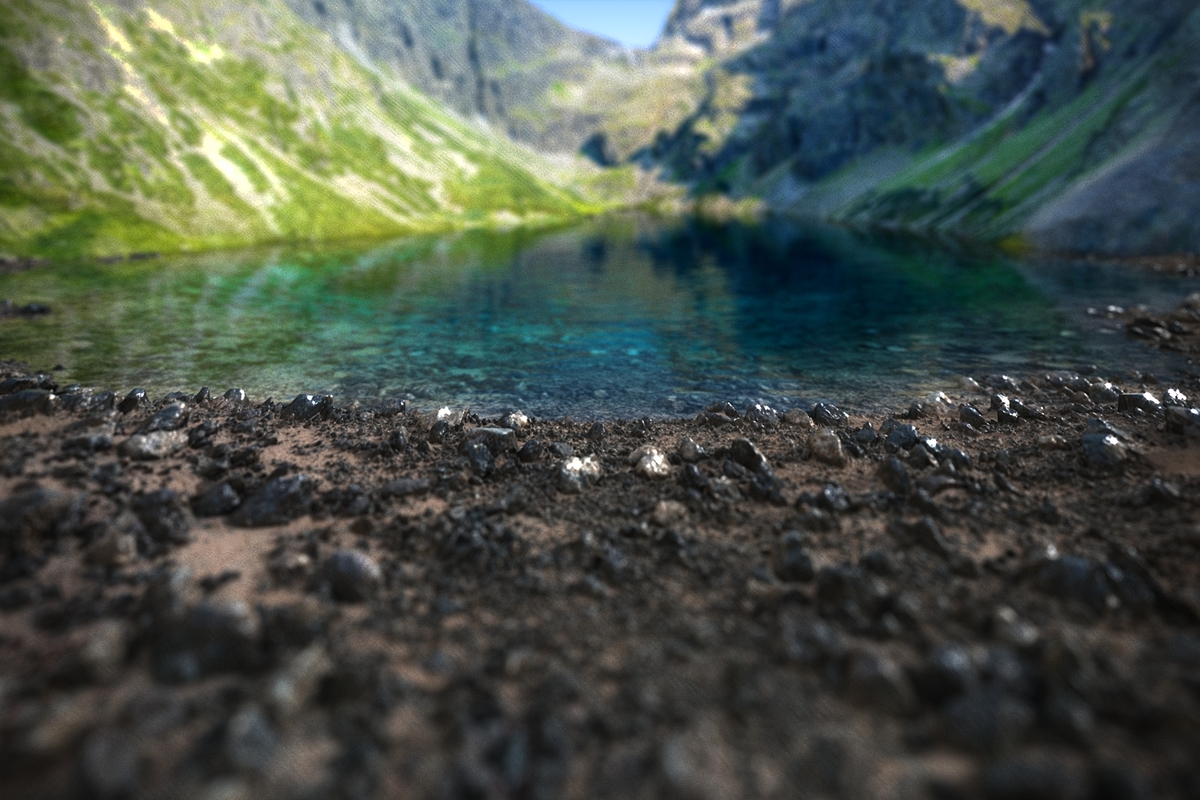 3D mountain lake photorealistic - TurboSquid 1172851