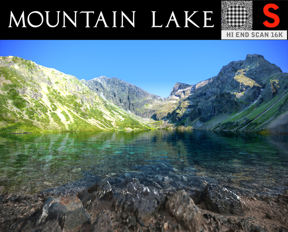 3D mountain lake photorealistic - TurboSquid 1172851