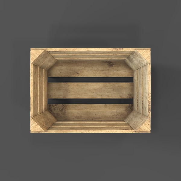 Realistic wooden fruit crate 3D model - TurboSquid 1172853