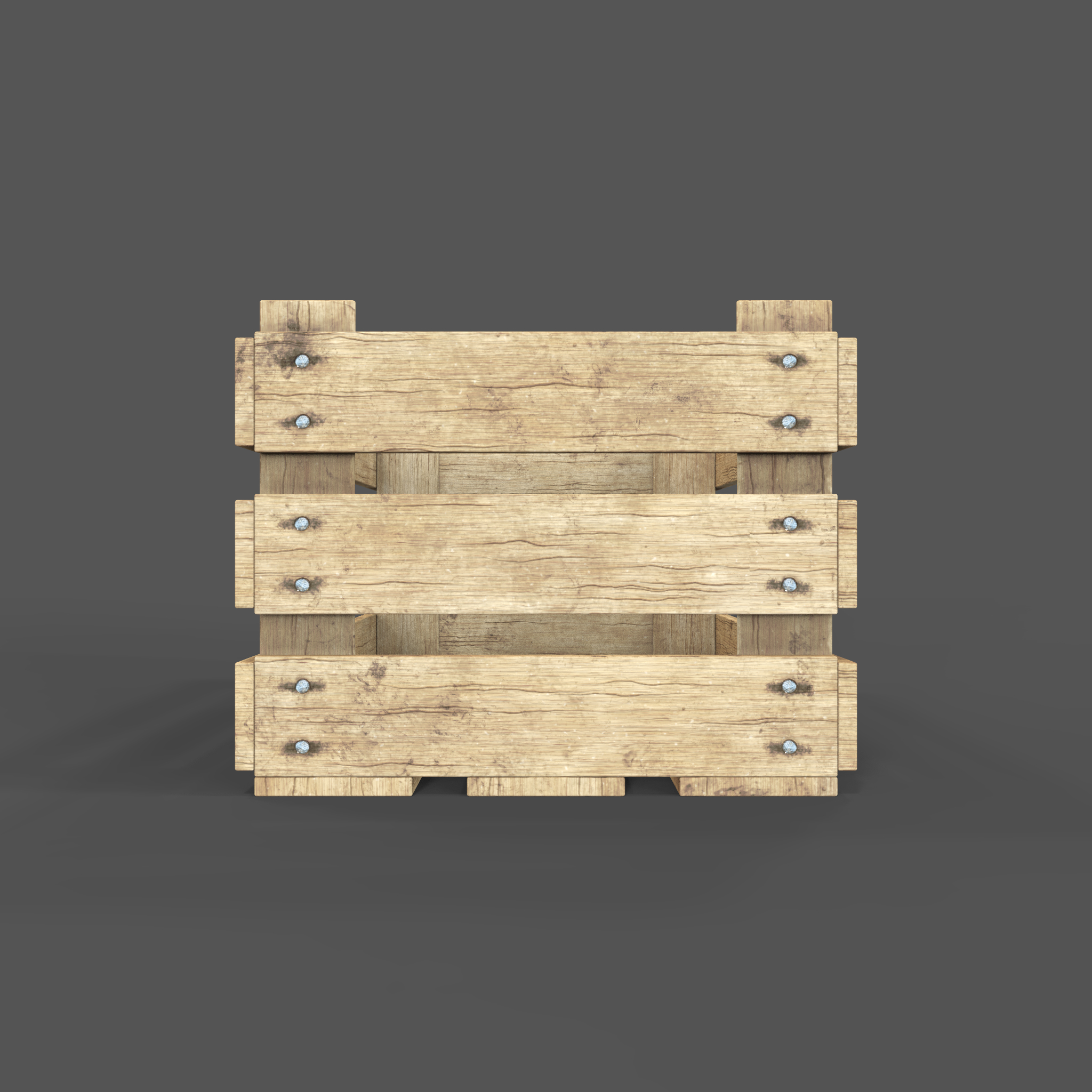 Realistic wooden fruit crate 3D model - TurboSquid 1172853