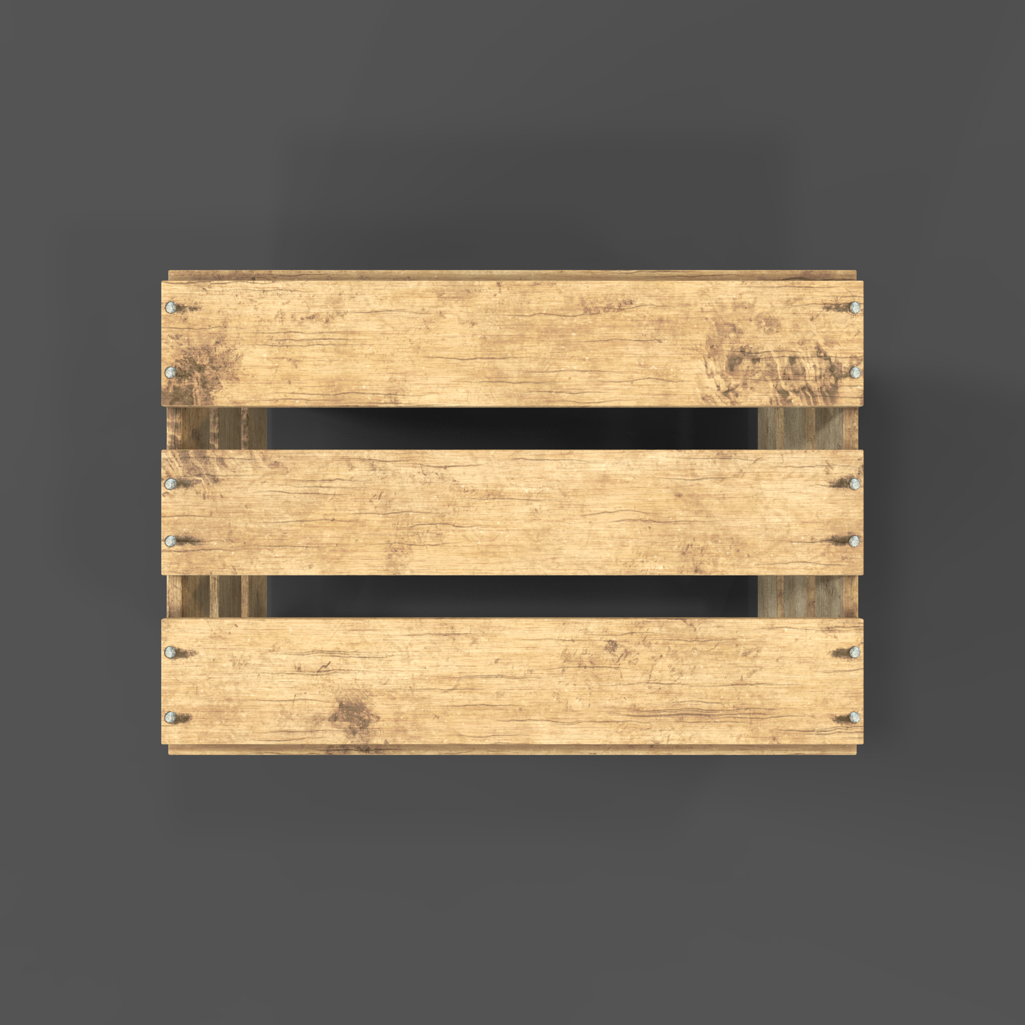 Realistic wooden fruit crate 3D model - TurboSquid 1172853