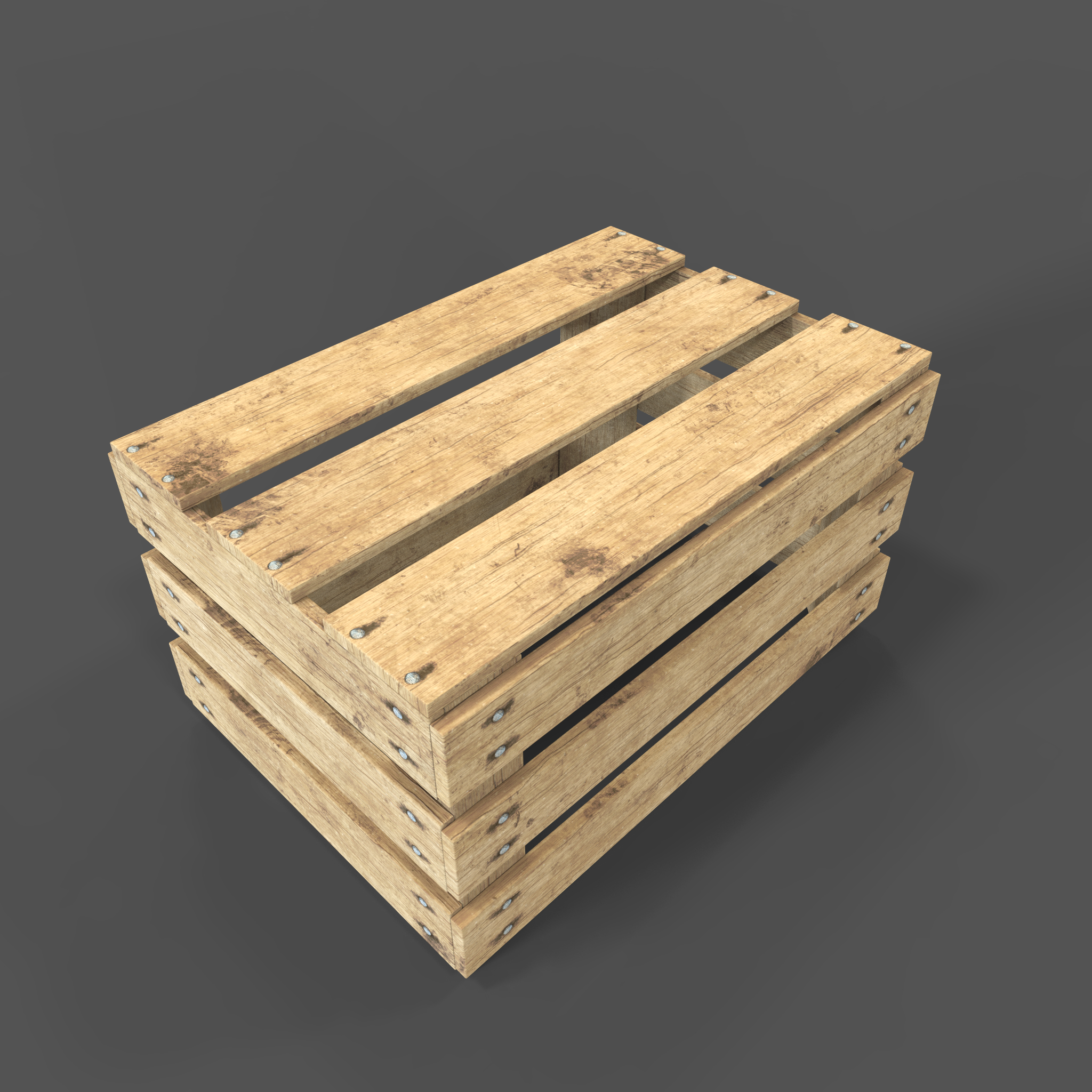 Realistic wooden fruit crate 3D model - TurboSquid 1172853