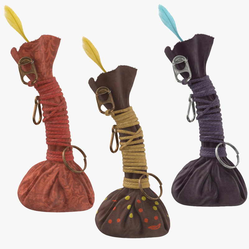 Voodoo gris-gris bags 3D model - TurboSquid 1173285