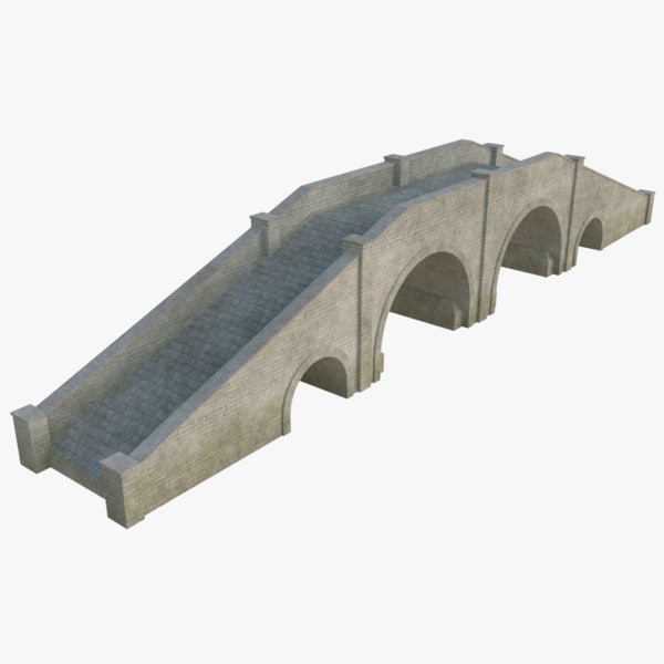 3d model stone bridge