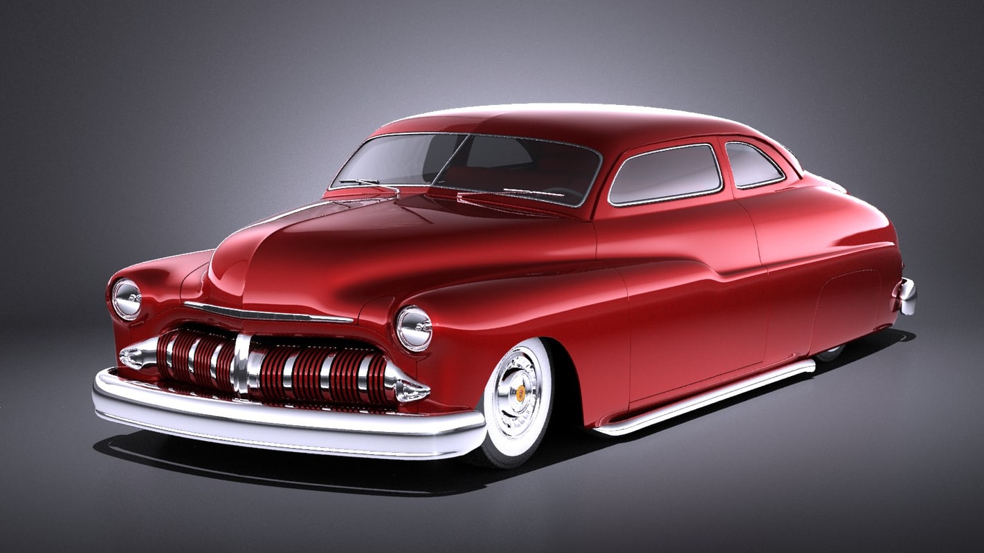 Mercury coupe 1950 3D model - TurboSquid 1173474